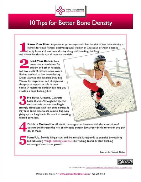 10 Tips for Better Bone Density